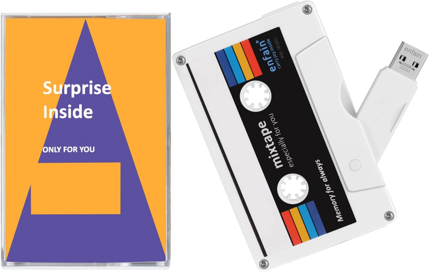 Retro Mixtape Design, Cassette Tape USB Flash Drive 8GB - Goodegood